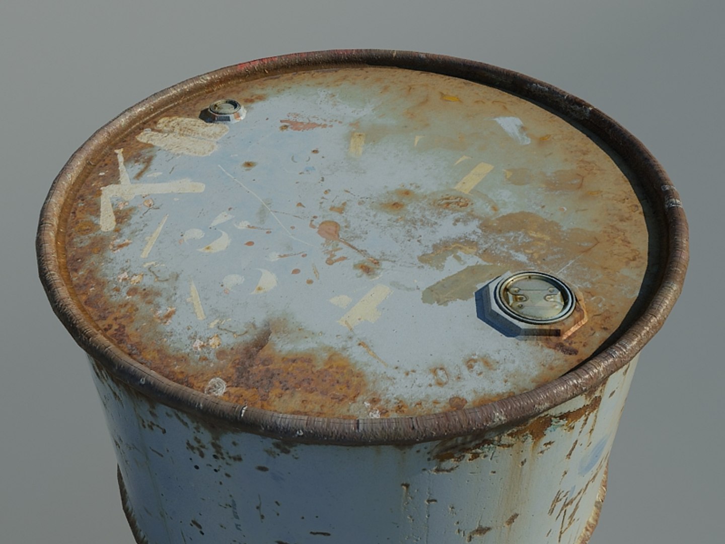 Rusted Barrel 3d Max