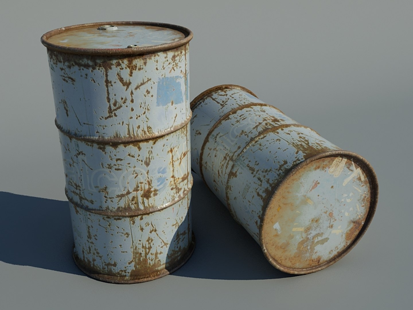 Rusted Barrel 3d Max