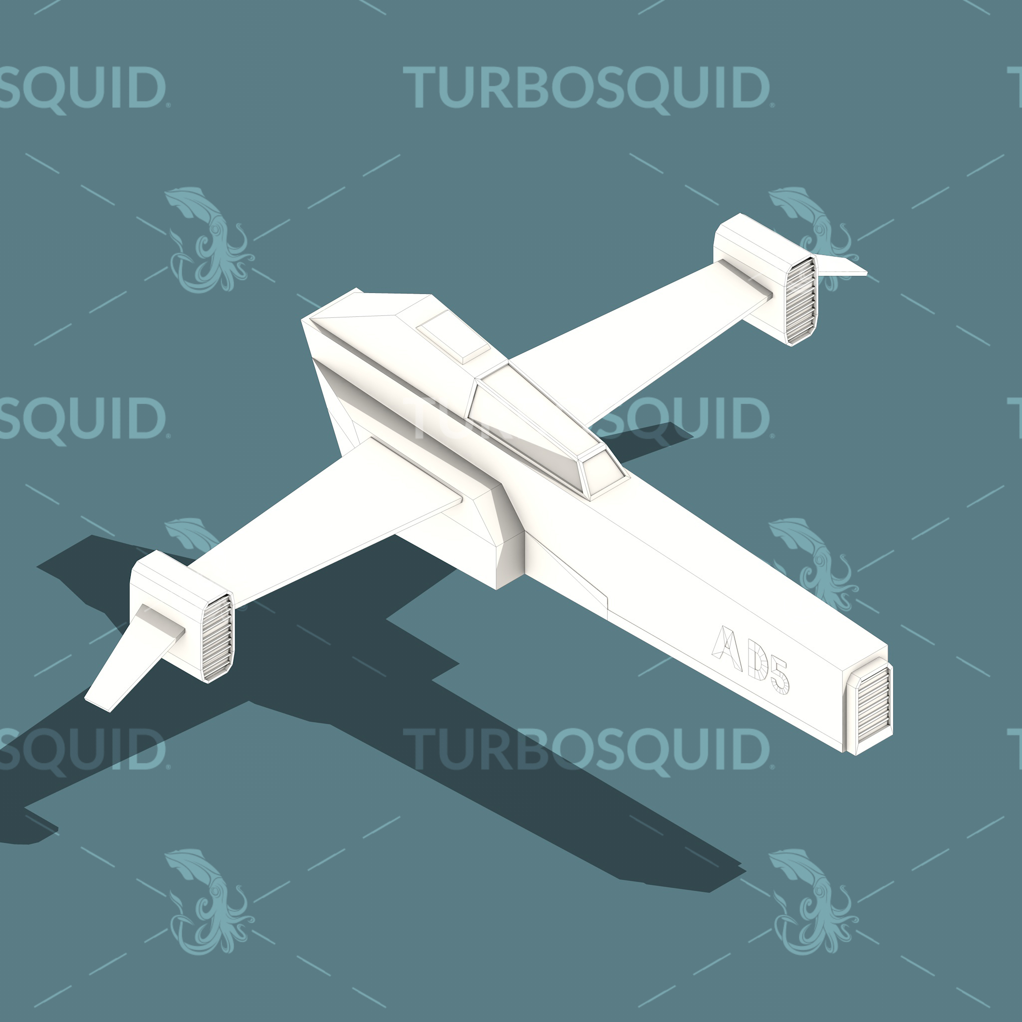 3D Low Poly Space Ship Isometric Icon model - TurboSquid 1721639