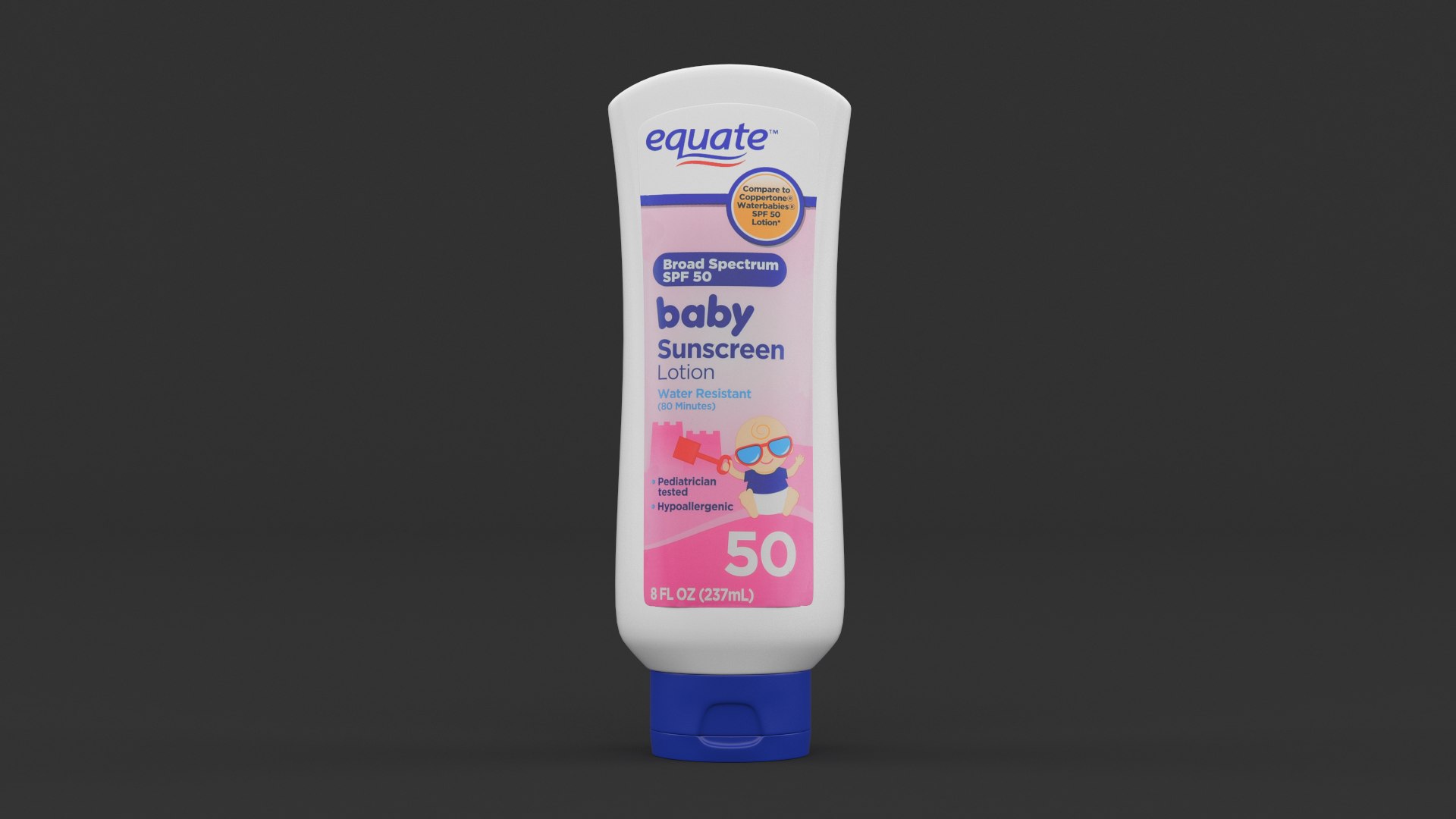 3D Equate Baby Sunscreen Lotion Model - TurboSquid 1724268