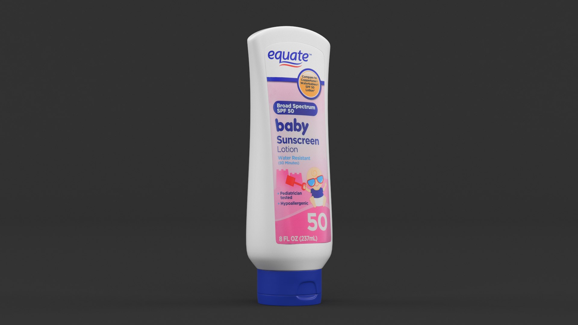 3D Equate Baby Sunscreen Lotion Model - TurboSquid 1724268