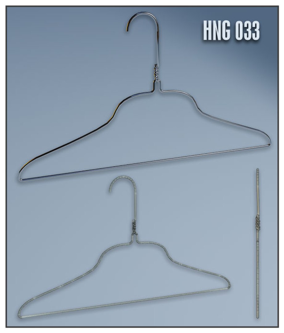 3d clothes hanger model