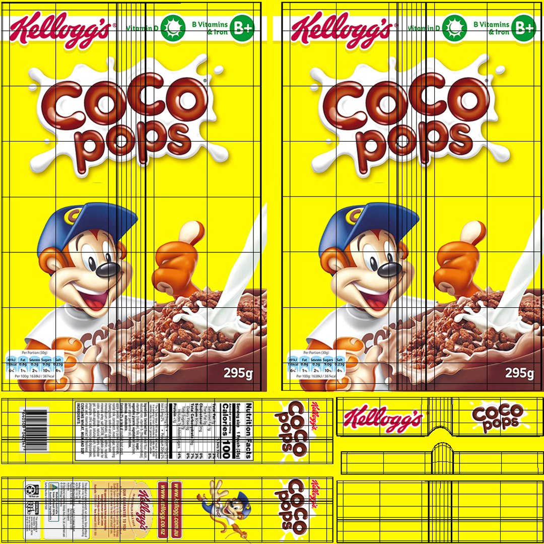 3D supermarket shelves cereal model - TurboSquid 1677652