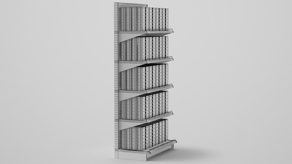 modelo 3d Estantes de supermercado de cereales - TurboSquid 1677652