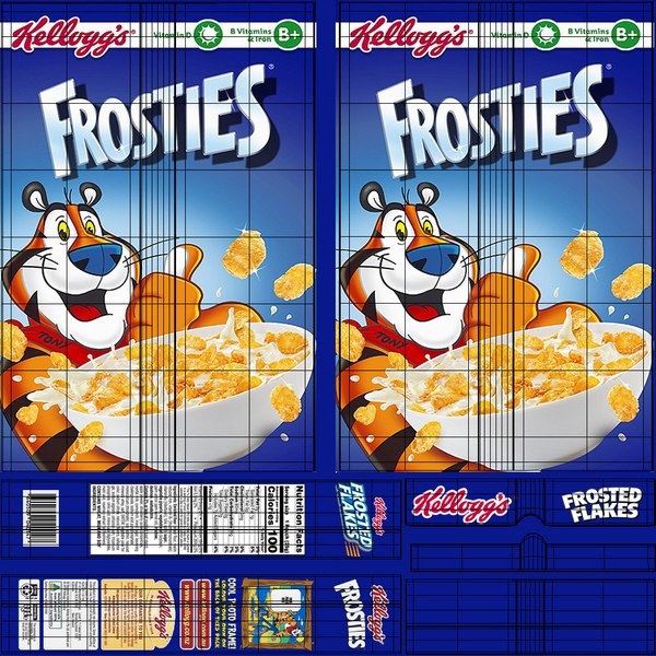 modelo 3d Estantes de supermercado de cereales - TurboSquid 1677652