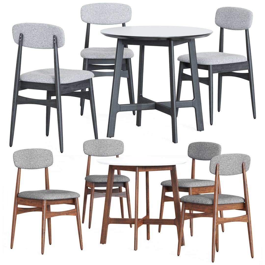 Cult Furniture Sybil Chair And Table 3D Model - TurboSquid 2173619