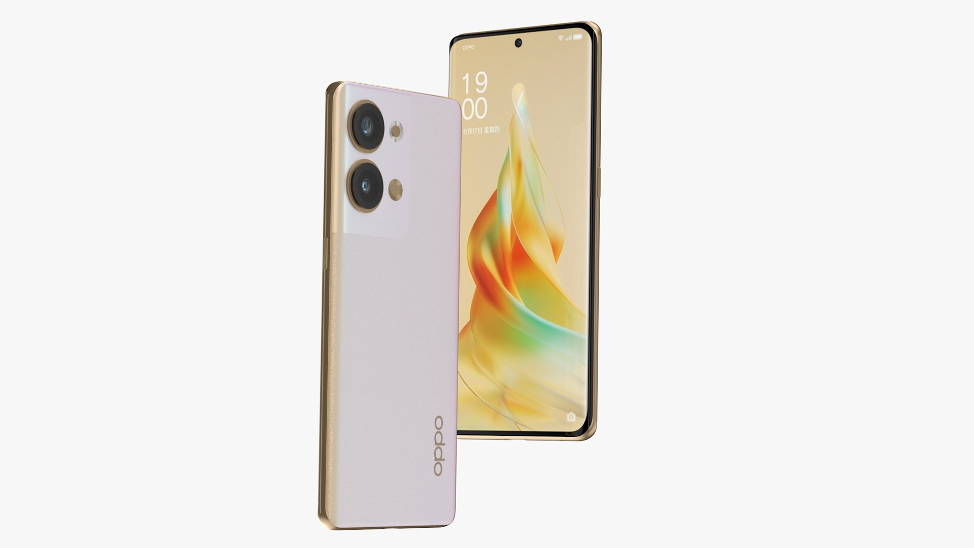 3D OPPO Reno 9 Pro Gradient Pink - TurboSquid 1994018