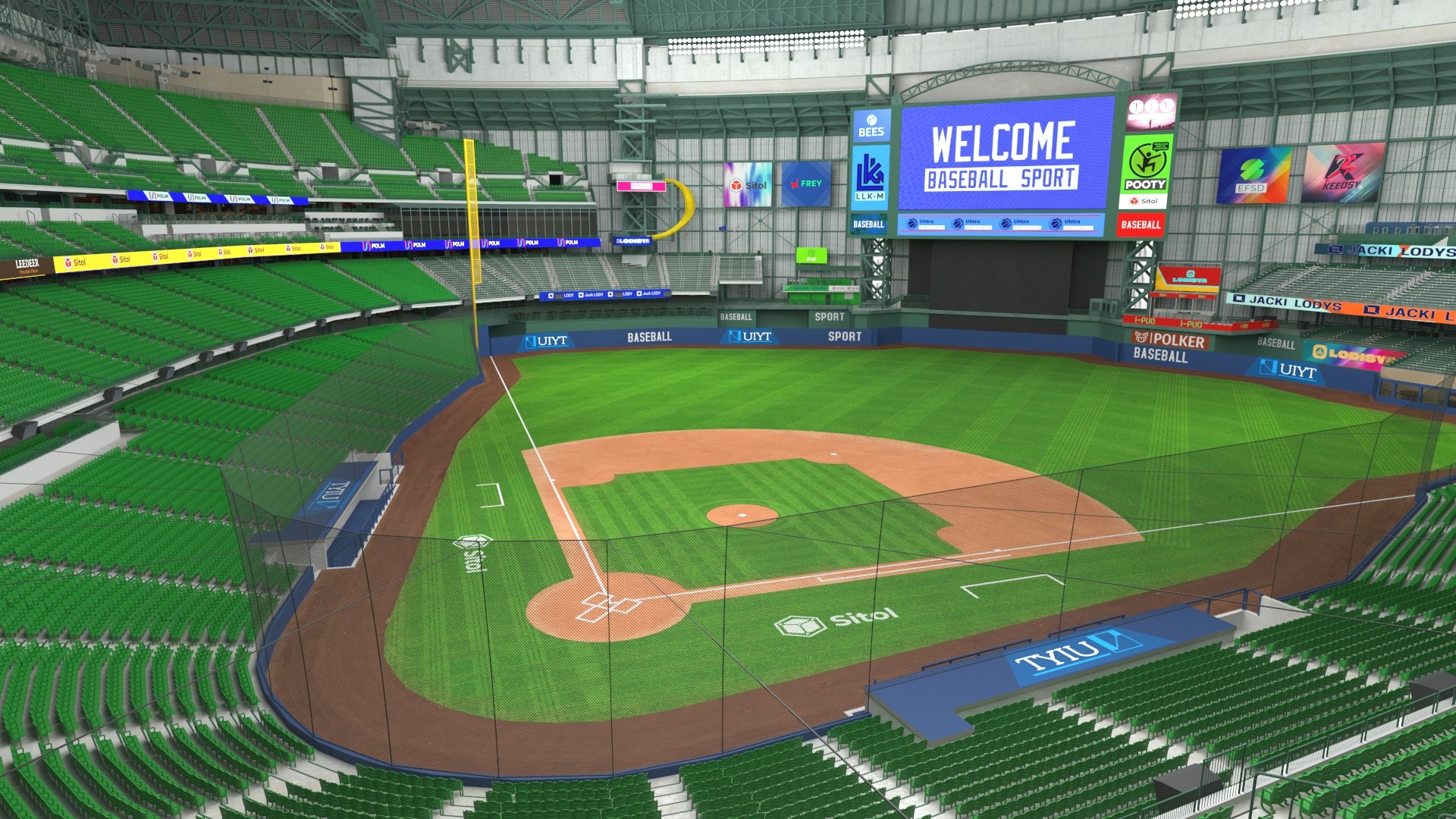 3D Retractable Roof Stadium - TurboSquid 2310000
