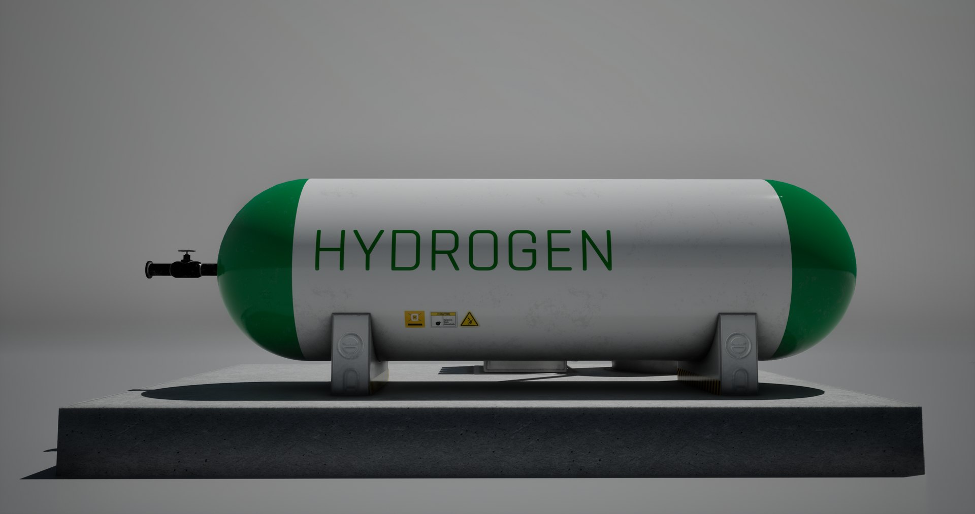 3D Green Hydrogen Energy H2 Tank Model - TurboSquid 2371276