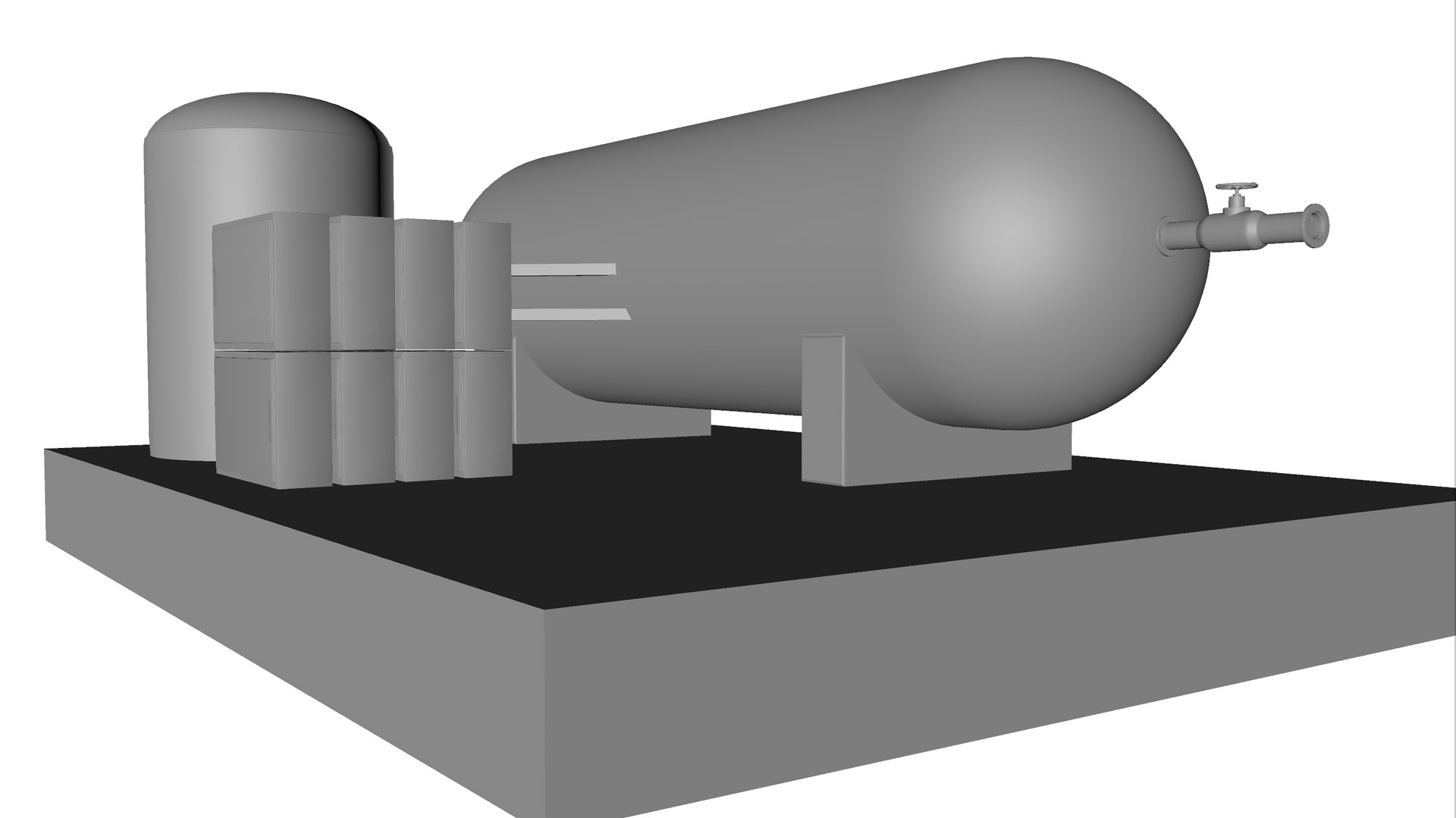 3D Green Hydrogen Energy H2 Tank Model - TurboSquid 2371276