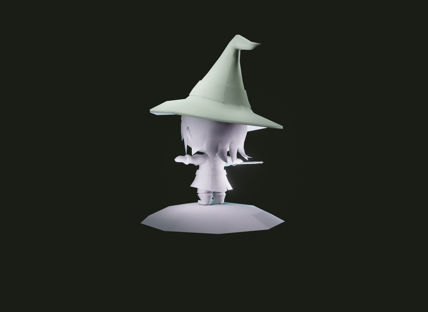 3D Mage Chibi Rigged Base Mesh 3D Model Model - TurboSquid 1986189