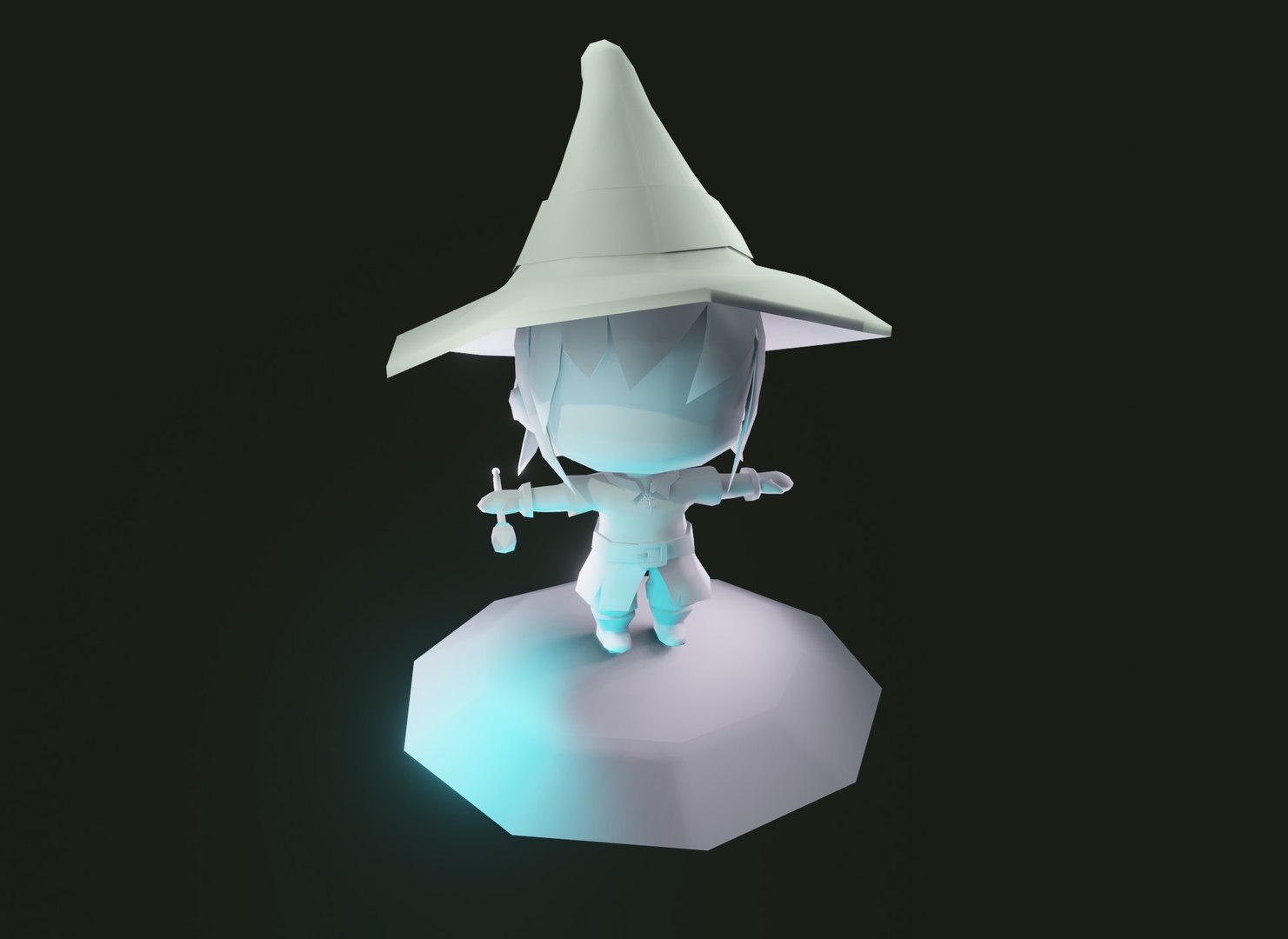 3D Mage Chibi Rigged Base Mesh 3D Model Model - TurboSquid 1986189