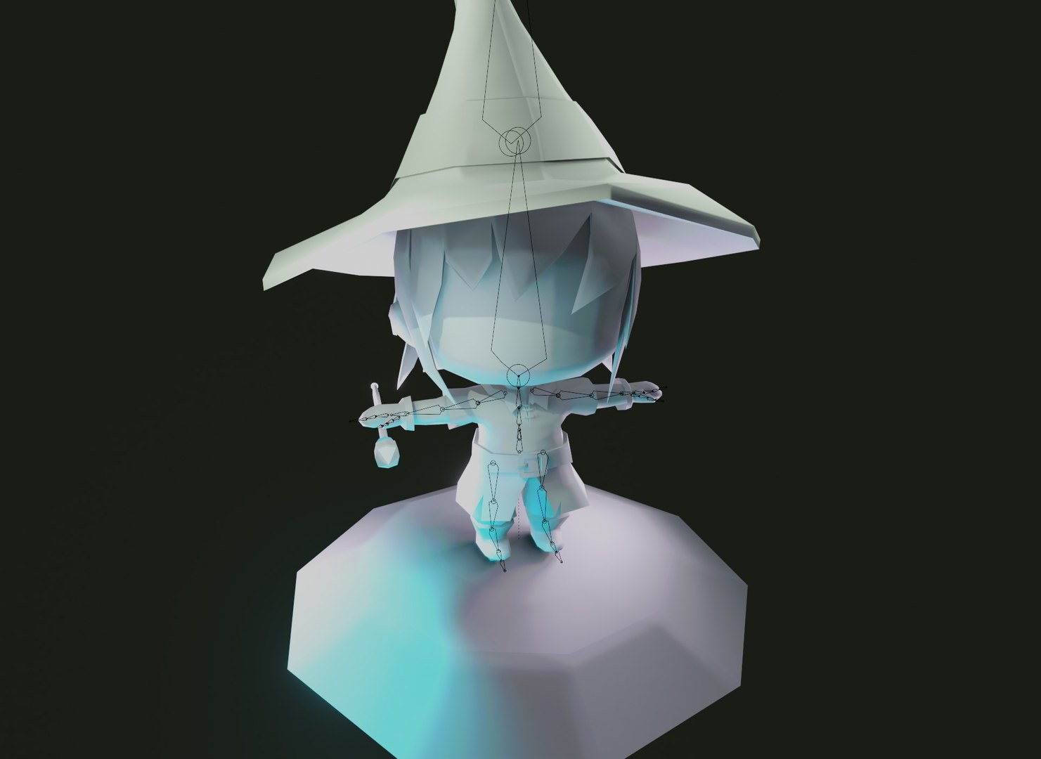 3D Mage Chibi Rigged Base Mesh 3D Model Model - TurboSquid 1986189