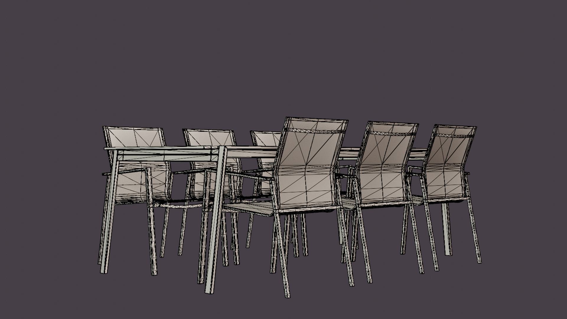 Naos Dining Table 3D Model - TurboSquid 2240328