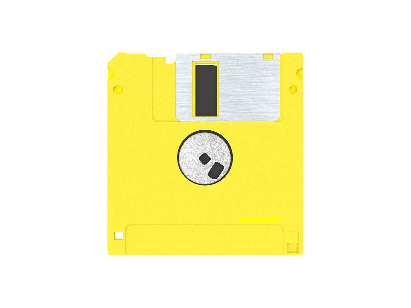 Floppy Disk 3 5 Inch Yellow Model - TurboSquid 1799090