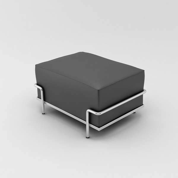 3d model le corbusier ottoman