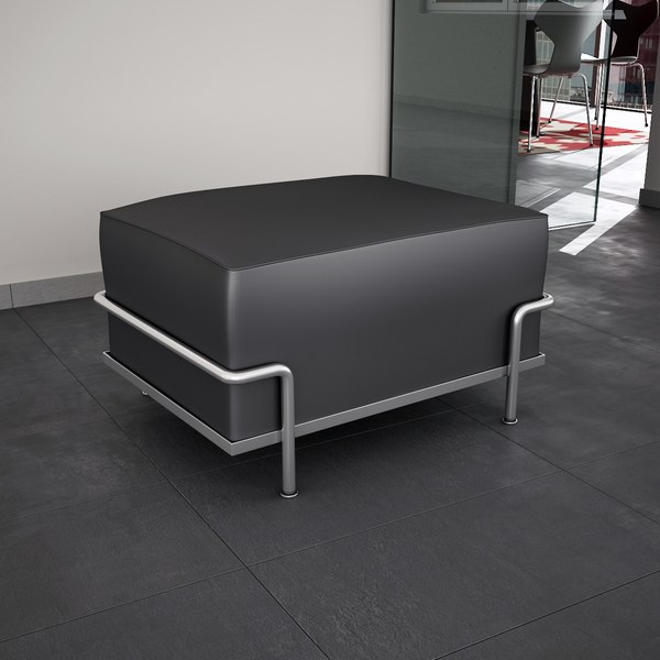 3d model le corbusier ottoman