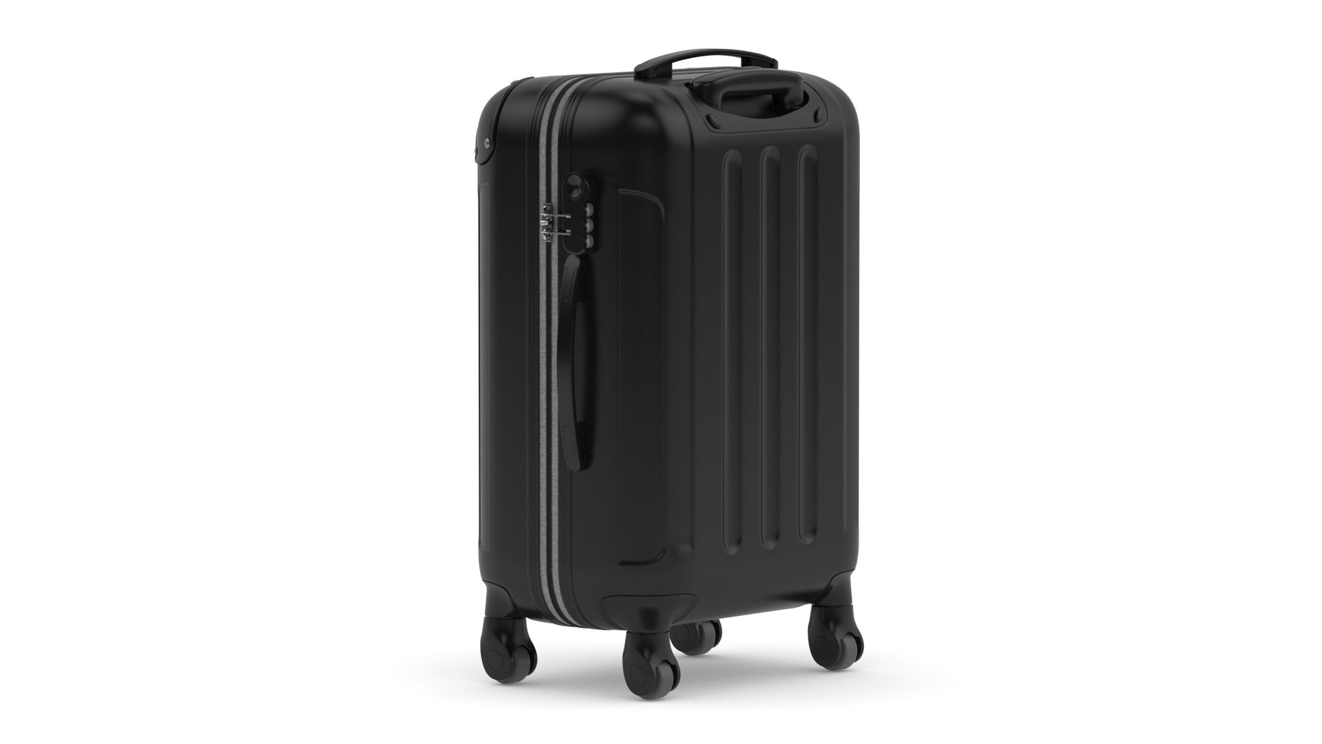 3D Rolling Travel Suitcase Model - TurboSquid 1718014