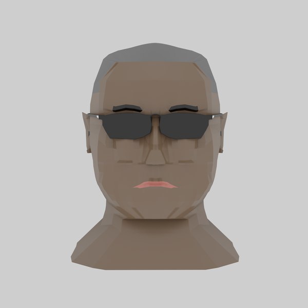 Low Poly Male Head 3D - TurboSquid 1719822