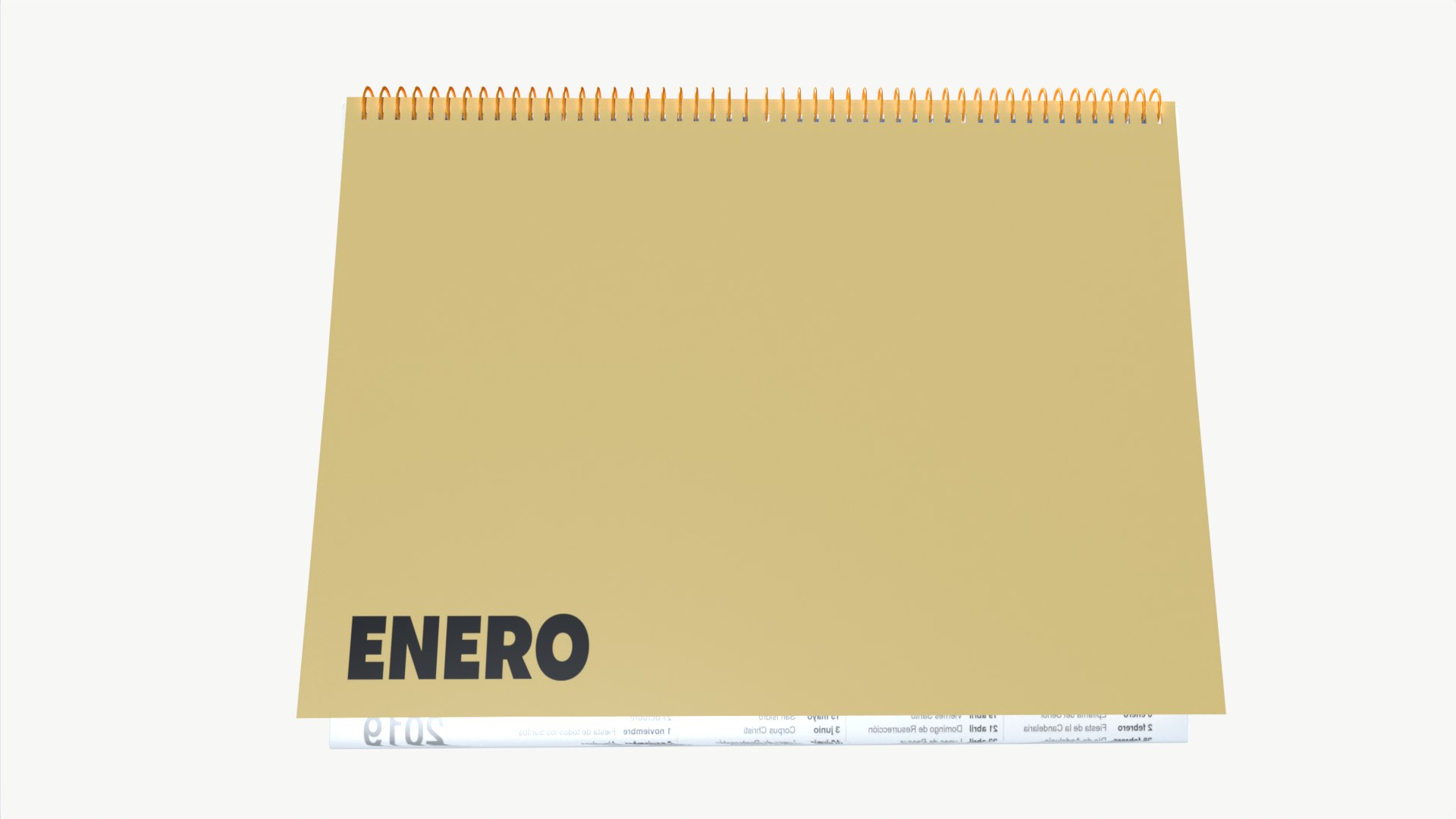 Calendario 3D Model - TurboSquid 2058185