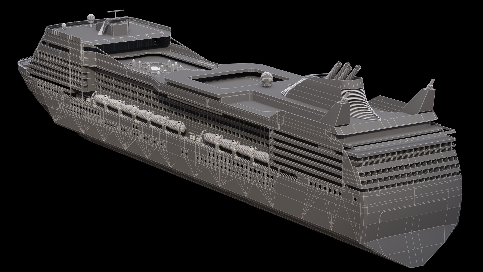 MSC Magnifica Model - TurboSquid 2071415