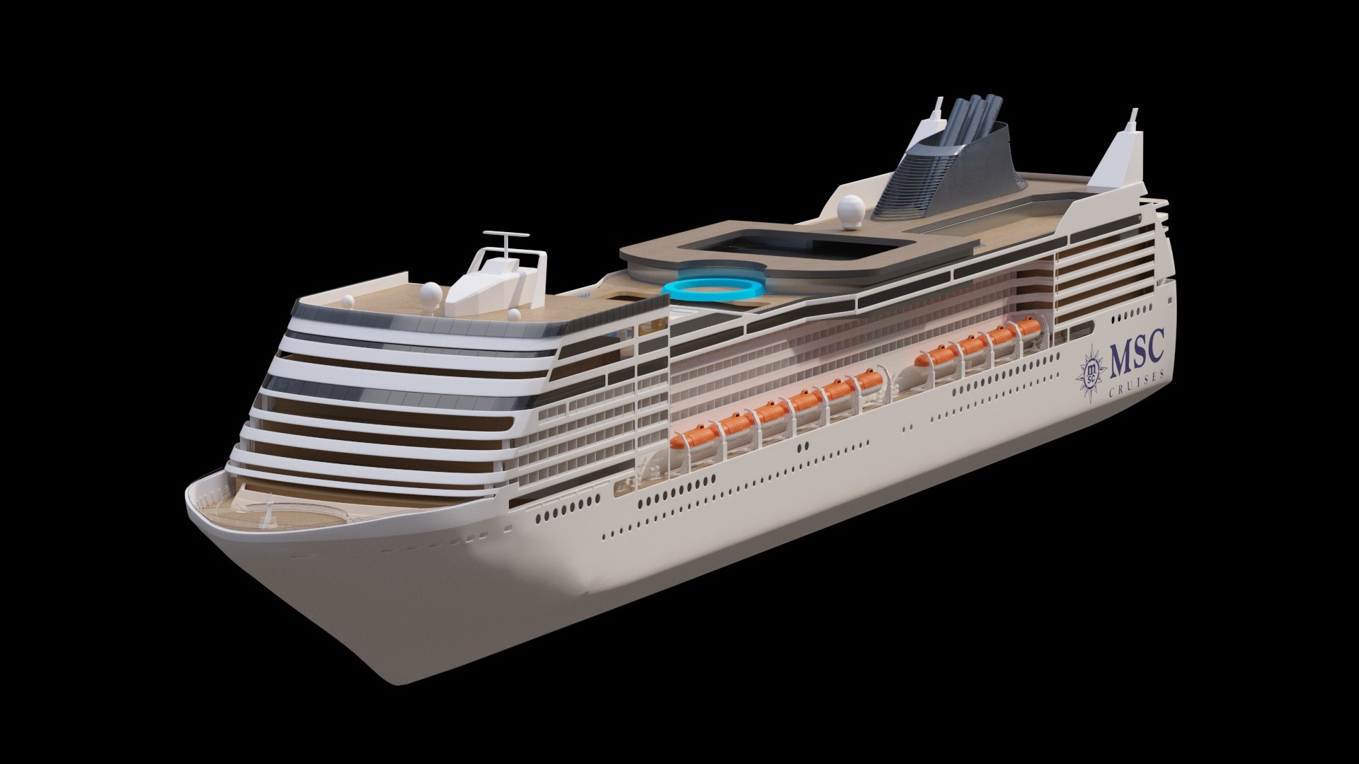 MSC Magnifica Model - TurboSquid 2071415