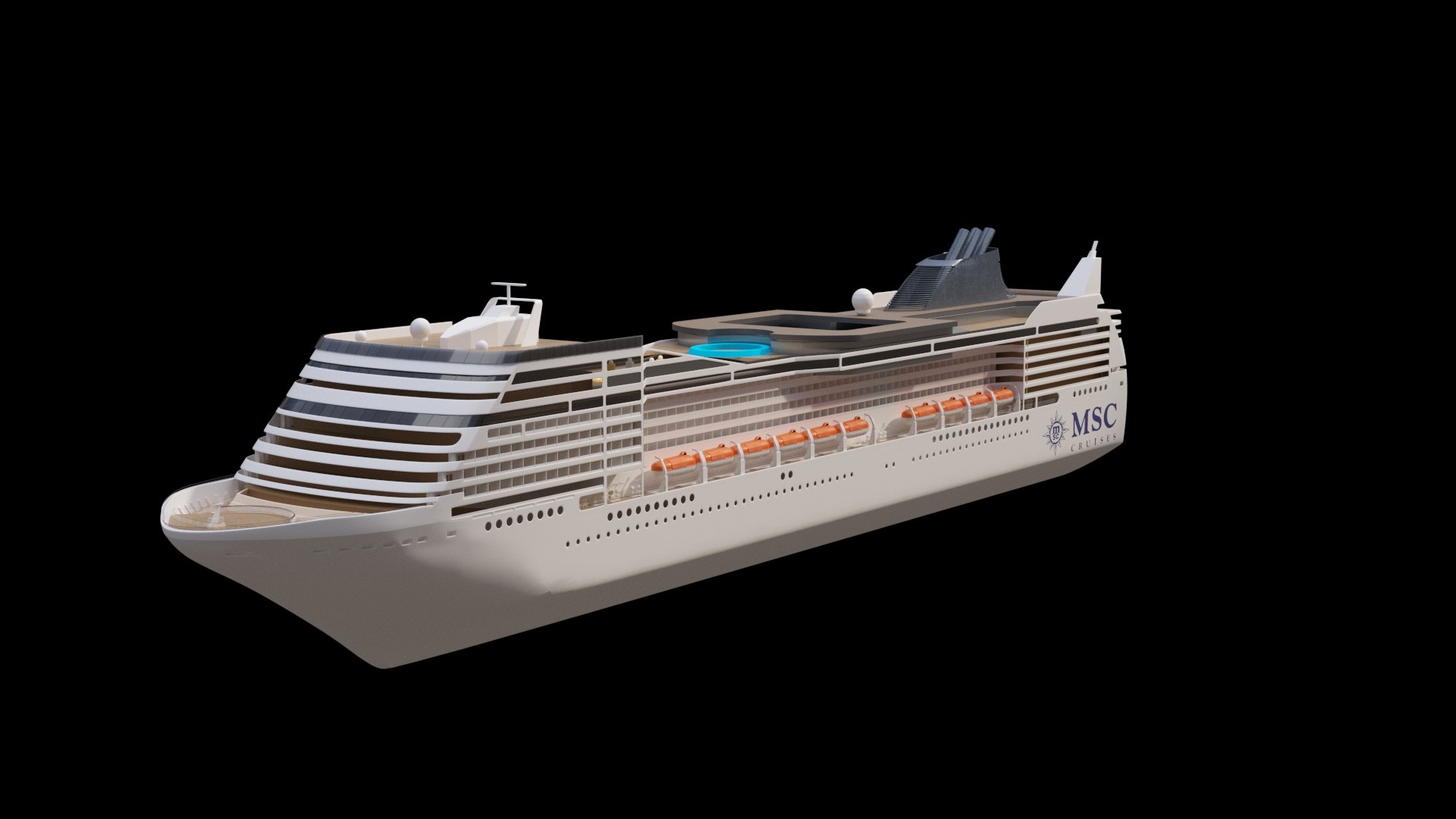 MSC Magnifica Model - TurboSquid 2071415