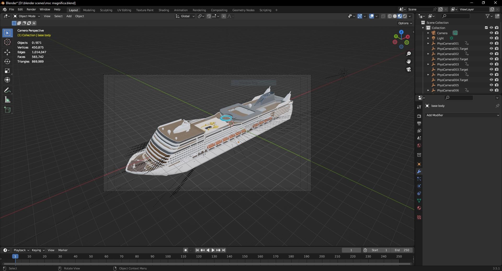 MSC Magnifica Model - TurboSquid 2071415