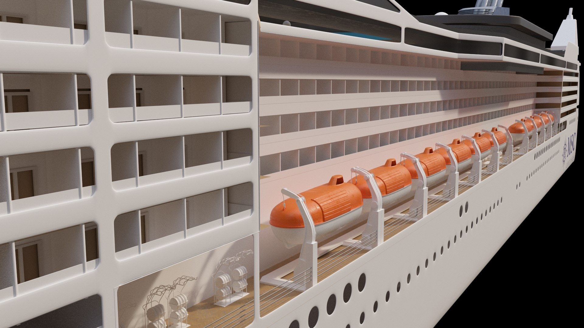 MSC Magnifica Model - TurboSquid 2071415