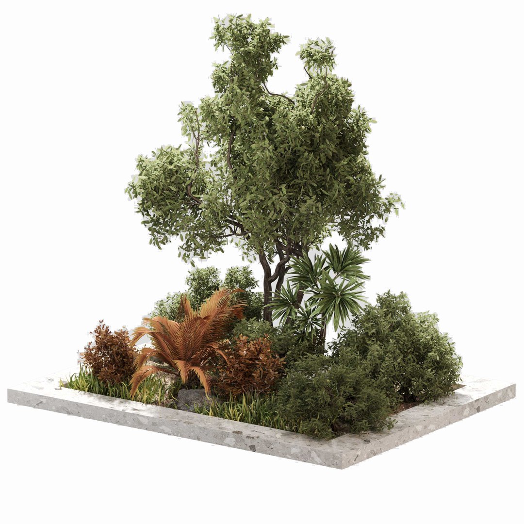 Outdoor Plant Set 05 Model - TurboSquid 2292843