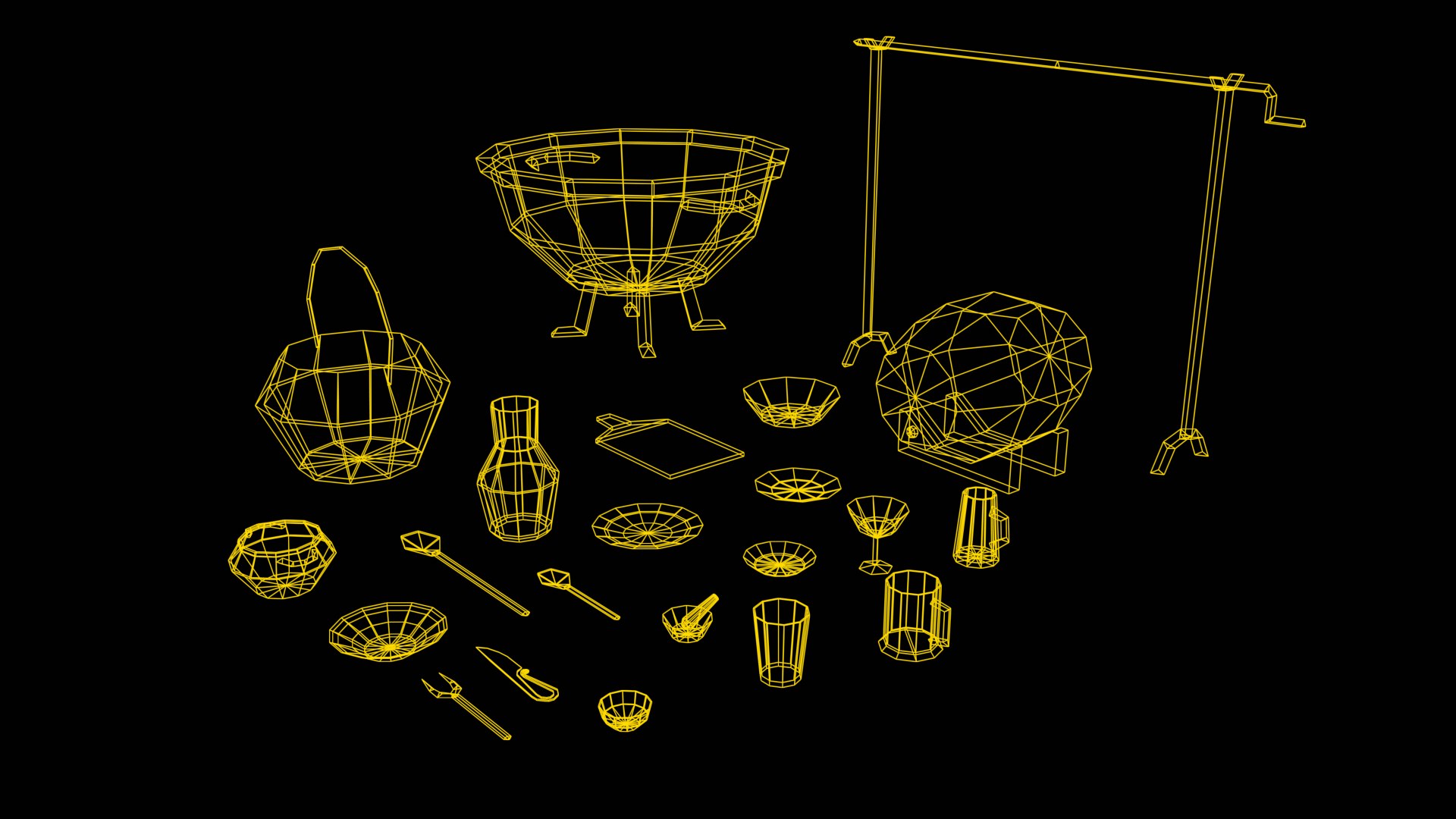 Medieval Kitchen Game Ready Pack 3D Model - TurboSquid 2137601