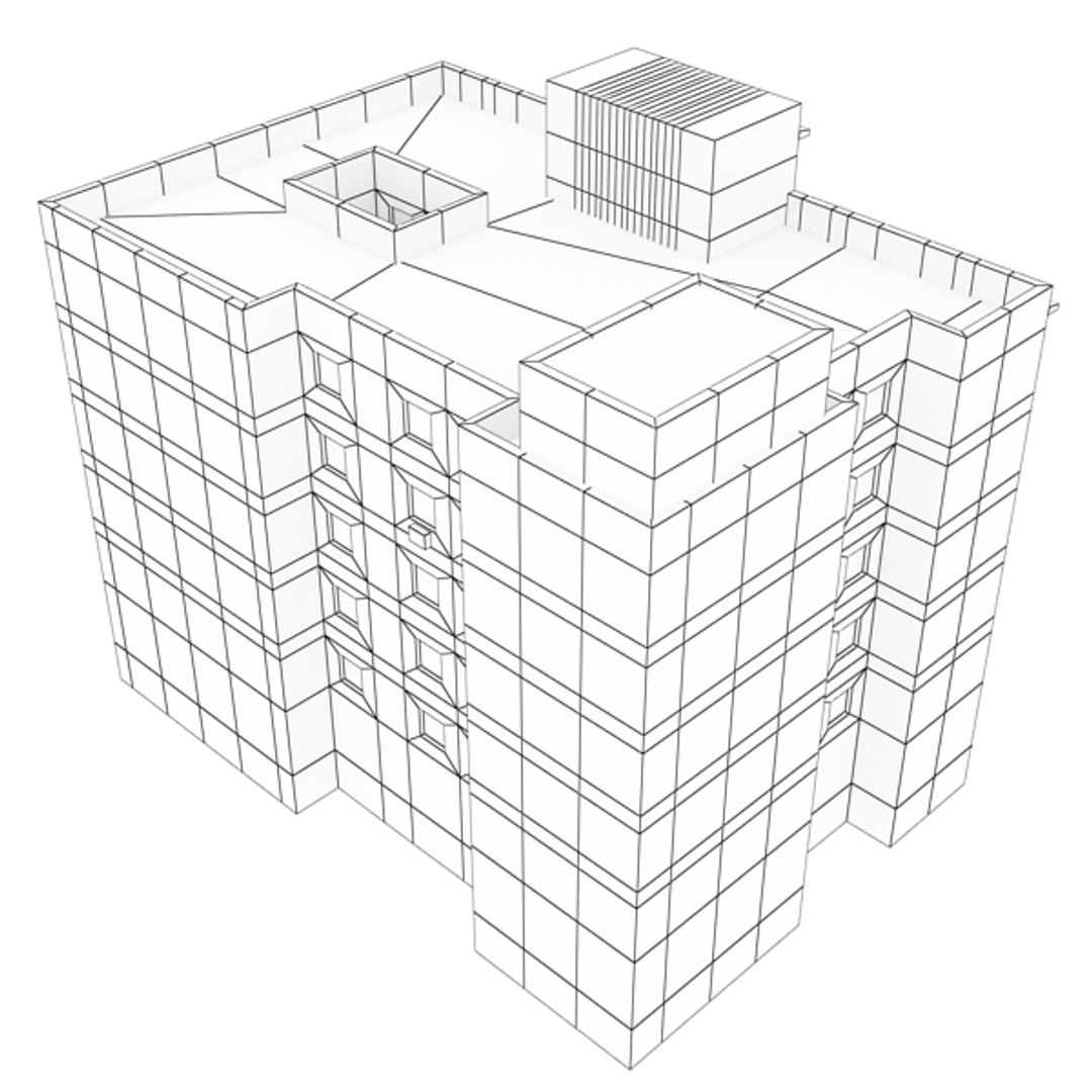 3d building 68 model