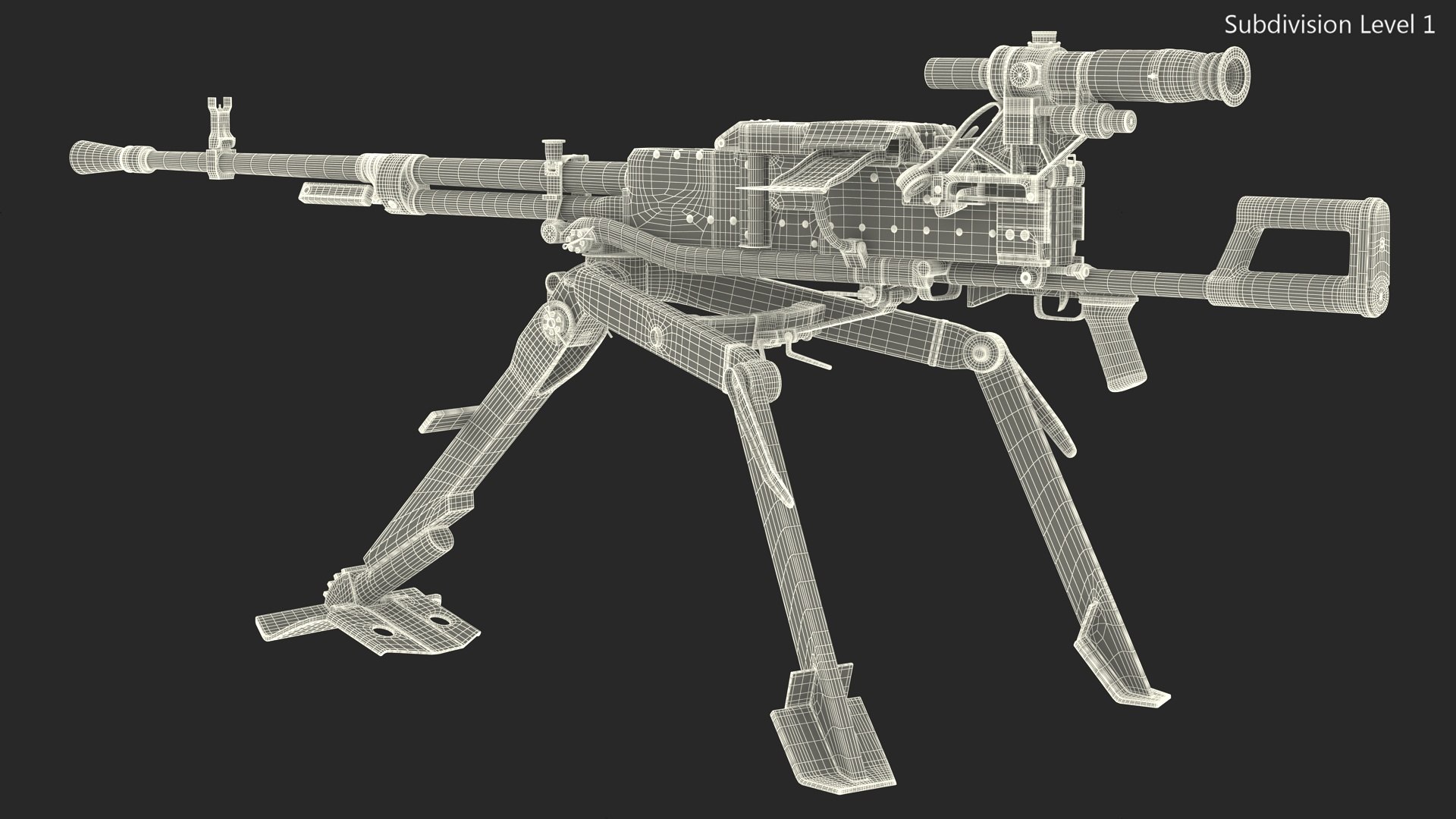3D Russian Heavy Machine Gun Utyos - TurboSquid 2089545