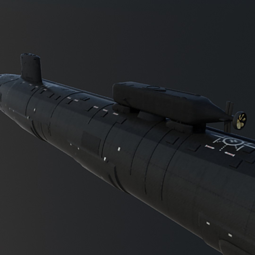 Uss Hawaii Attack Submarine 3d Model