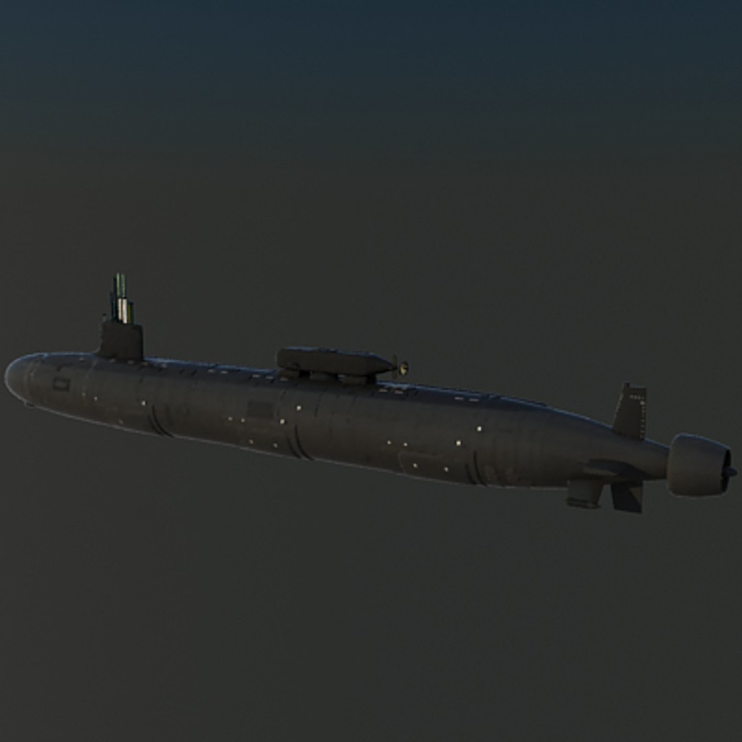 Uss Hawaii Attack Submarine 3d Model