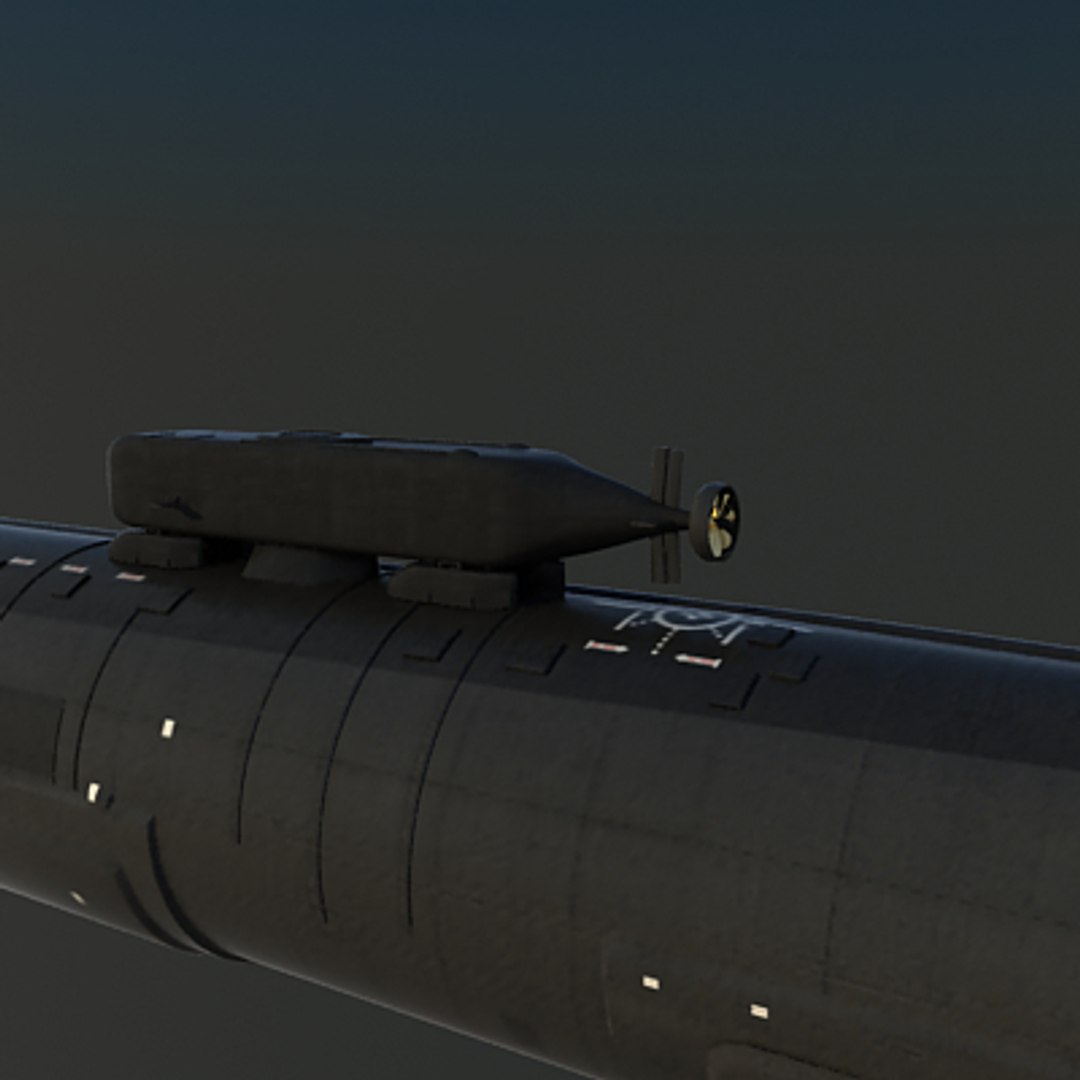 Uss Hawaii Attack Submarine 3d Model