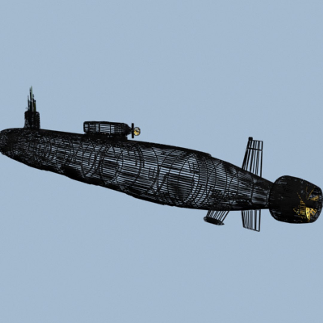 Uss Hawaii Attack Submarine 3d Model