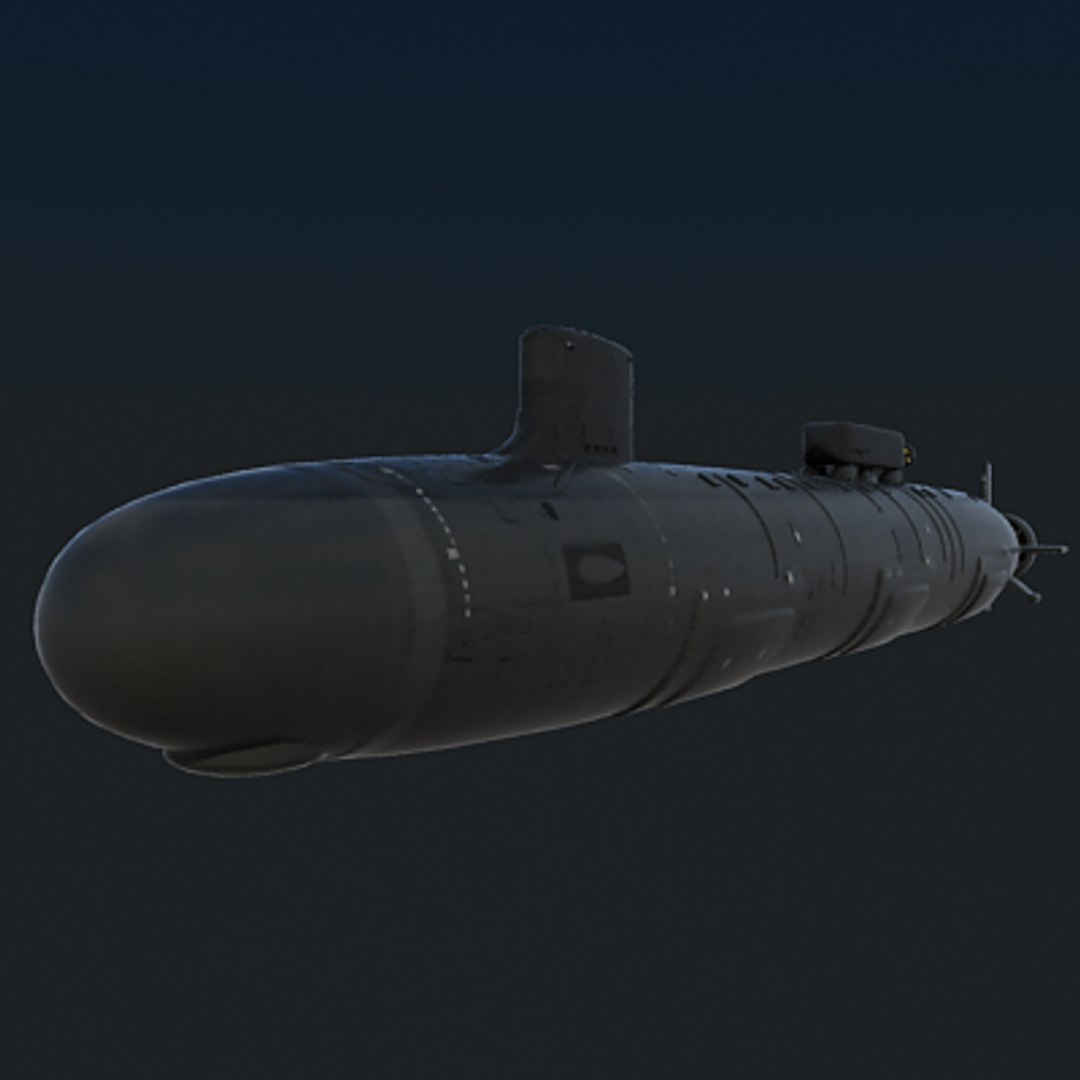 Uss Hawaii Attack Submarine 3d Model