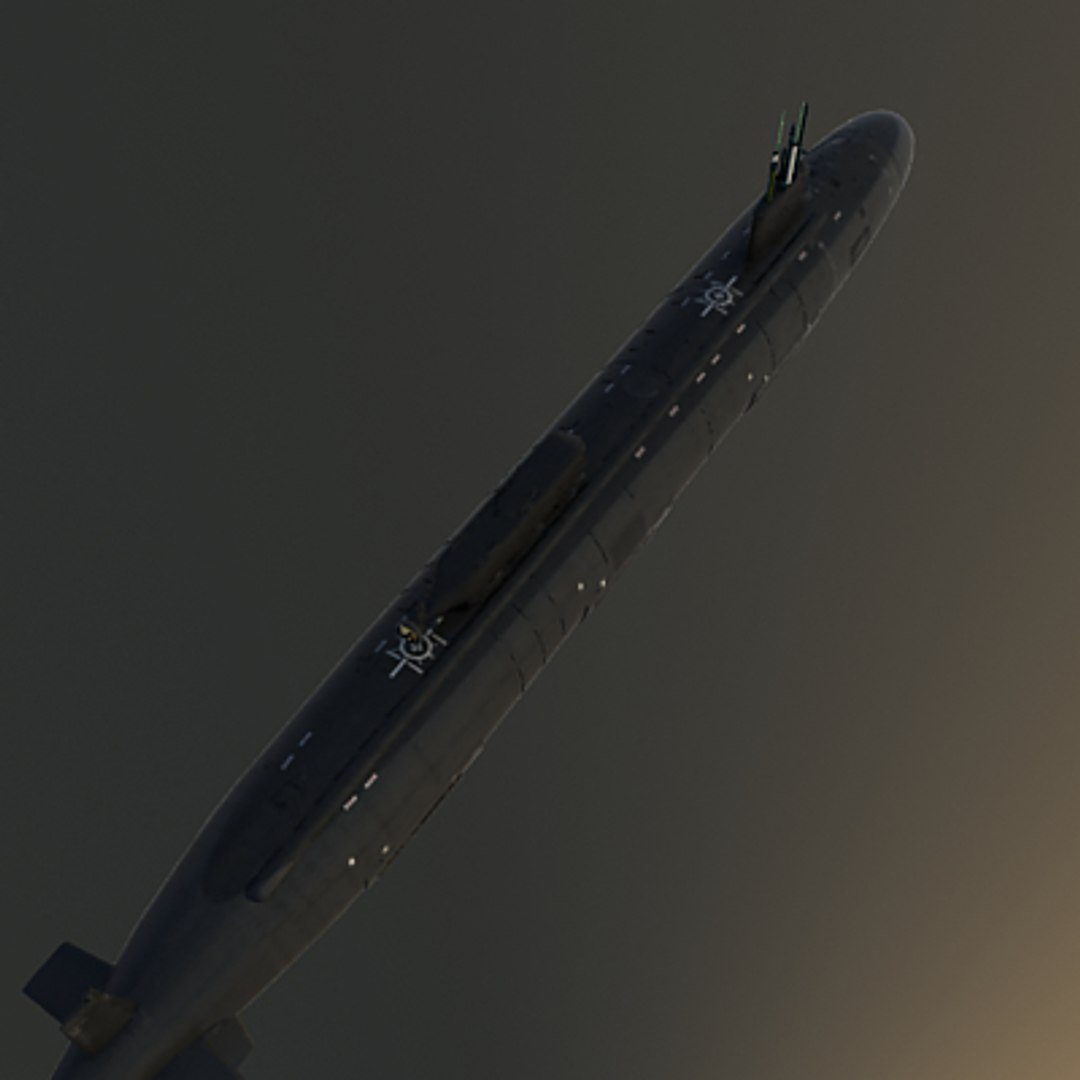 Uss Hawaii Attack Submarine 3d Model