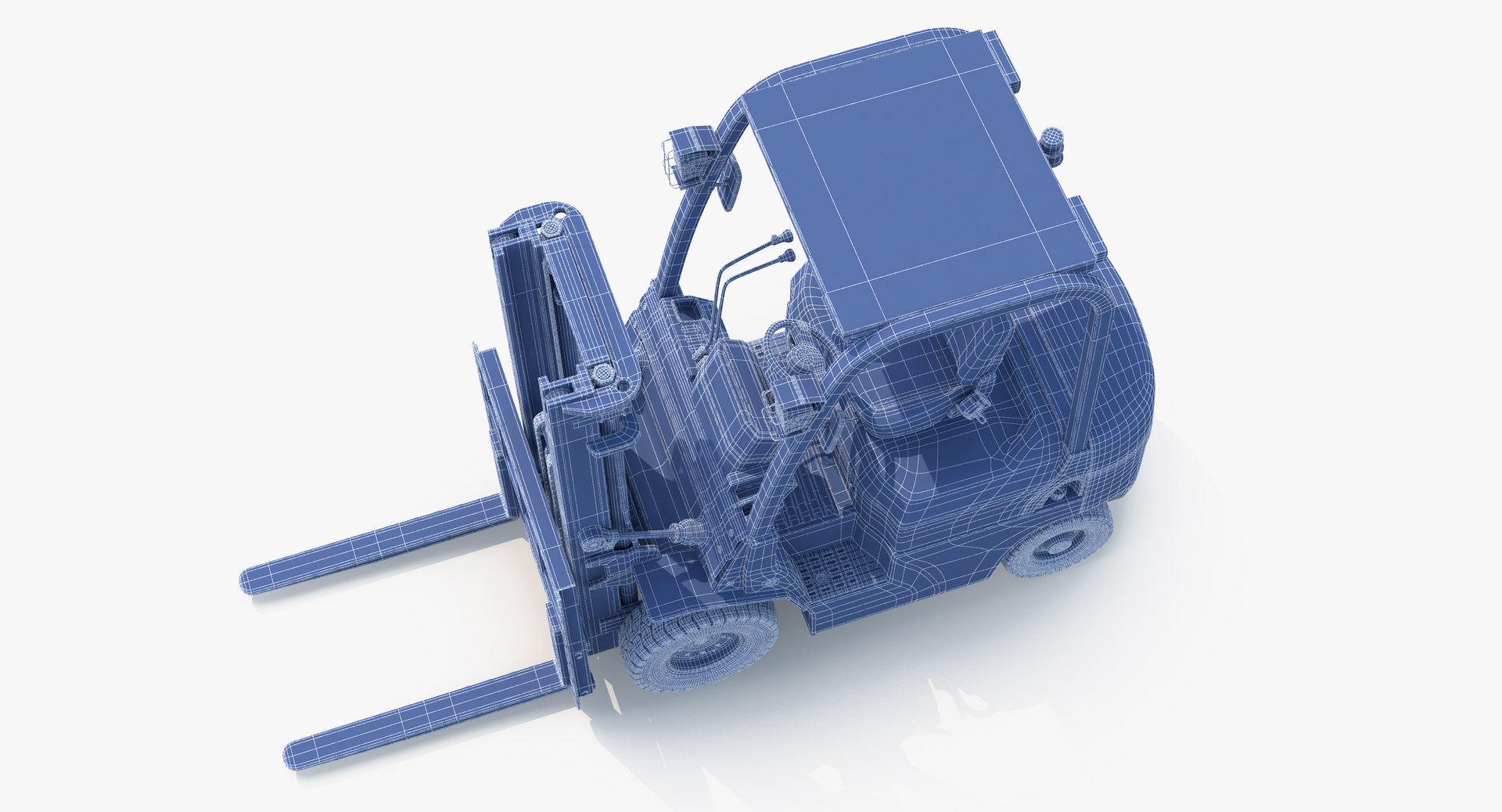 forklift lift 3d c4d