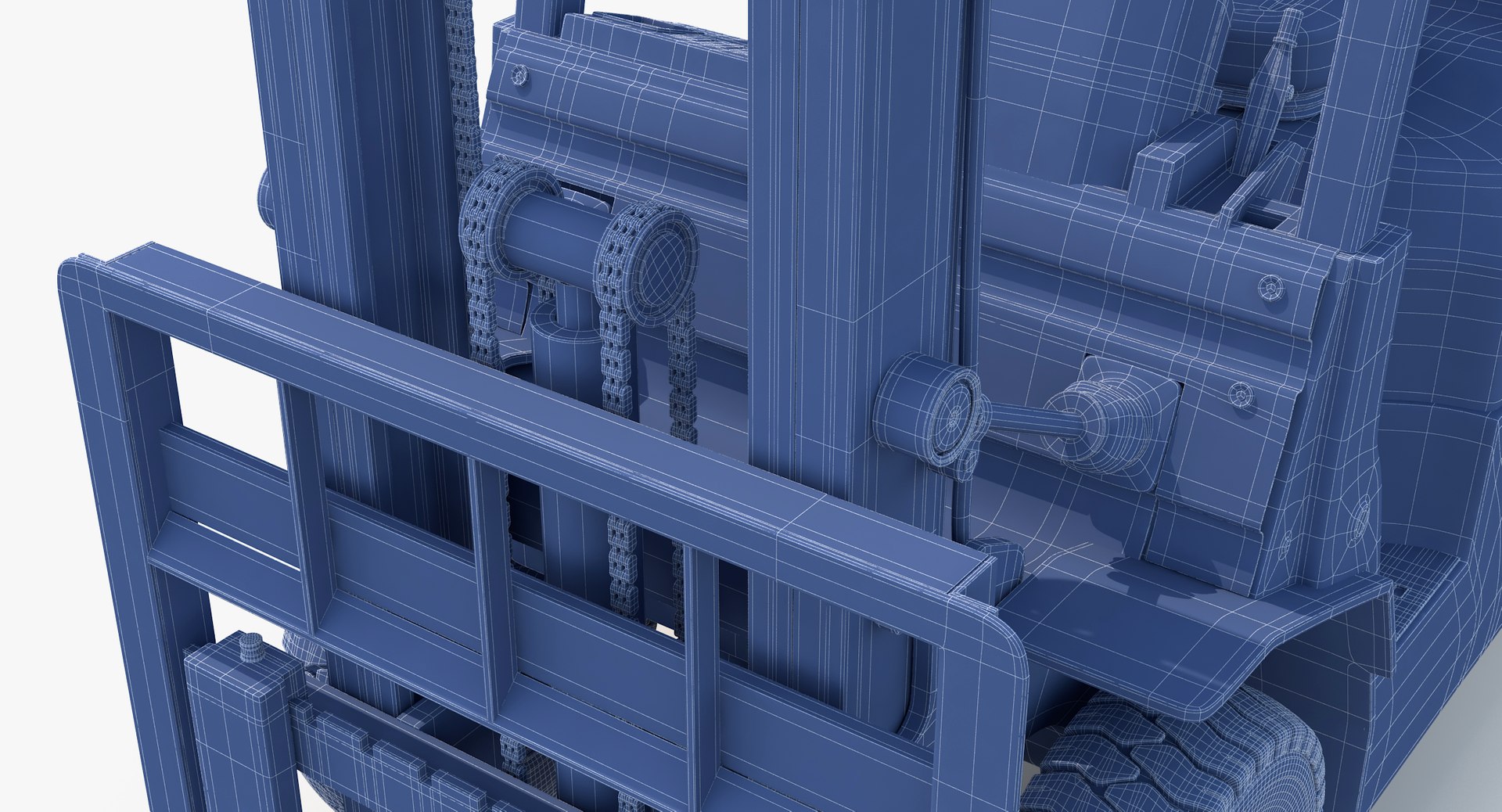 forklift lift 3d c4d