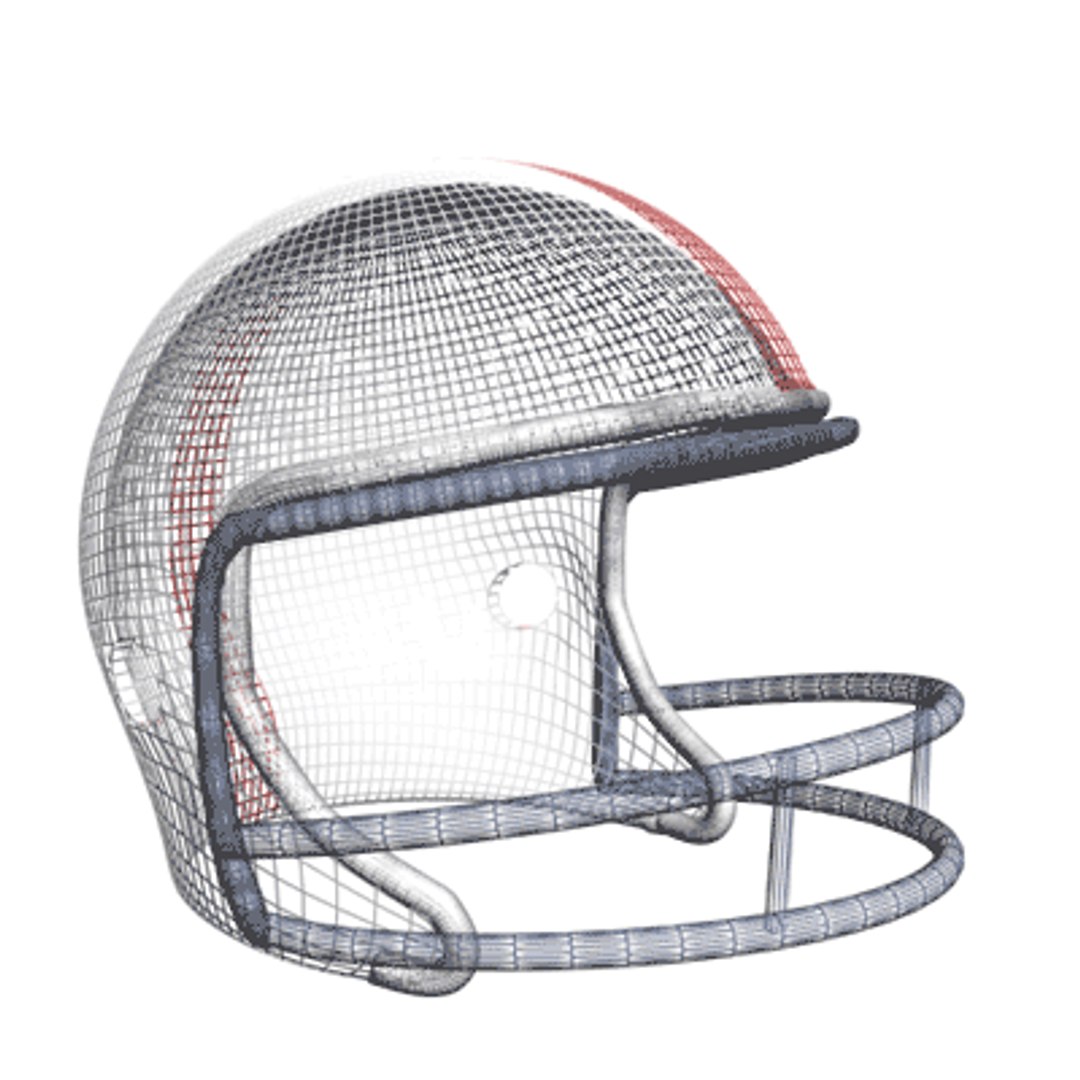 3d Football Helmet