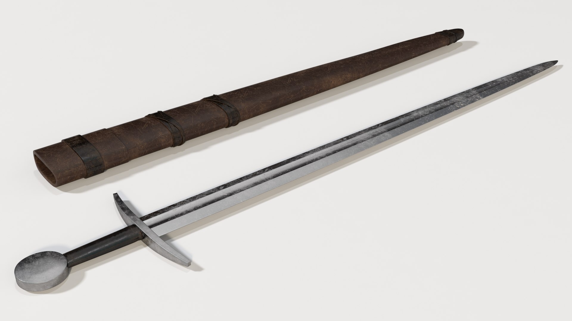 Medieval knightly sword 3D - TurboSquid 1708400