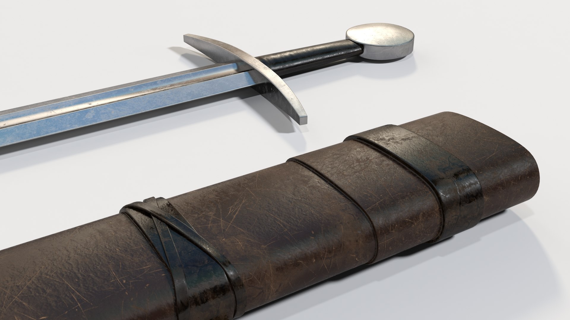 Medieval knightly sword 3D - TurboSquid 1708400