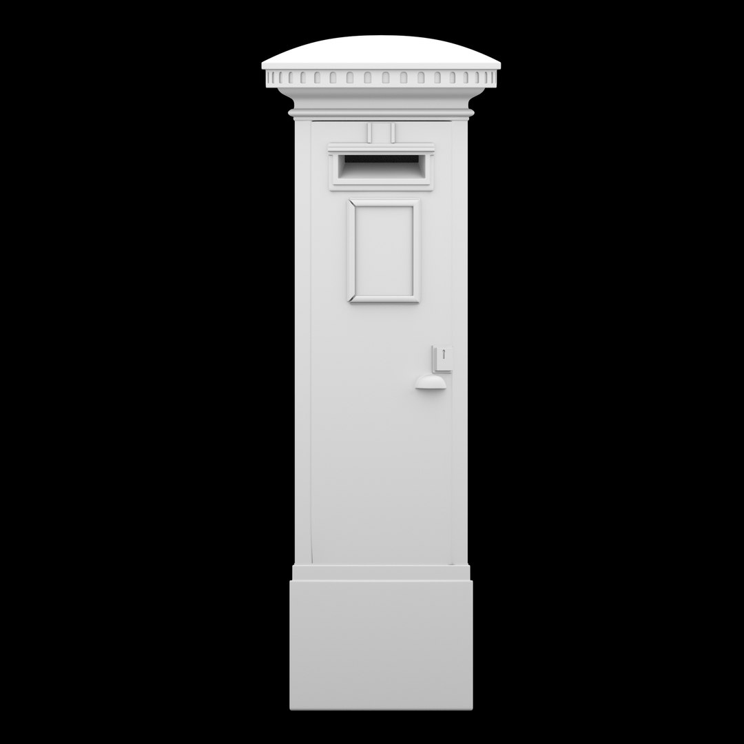 3D Post Box Postbox - TurboSquid 1537826
