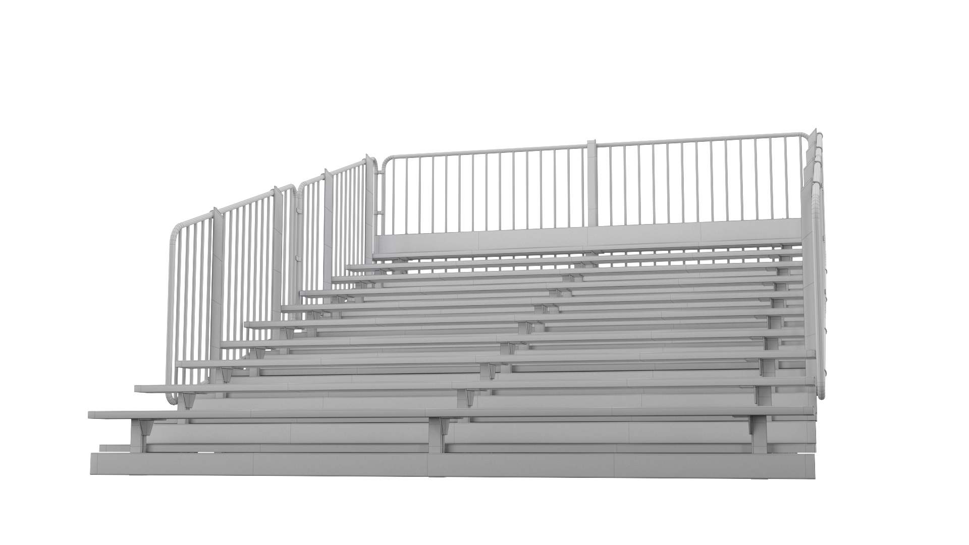 3D stadium bleacher - TurboSquid 1696232