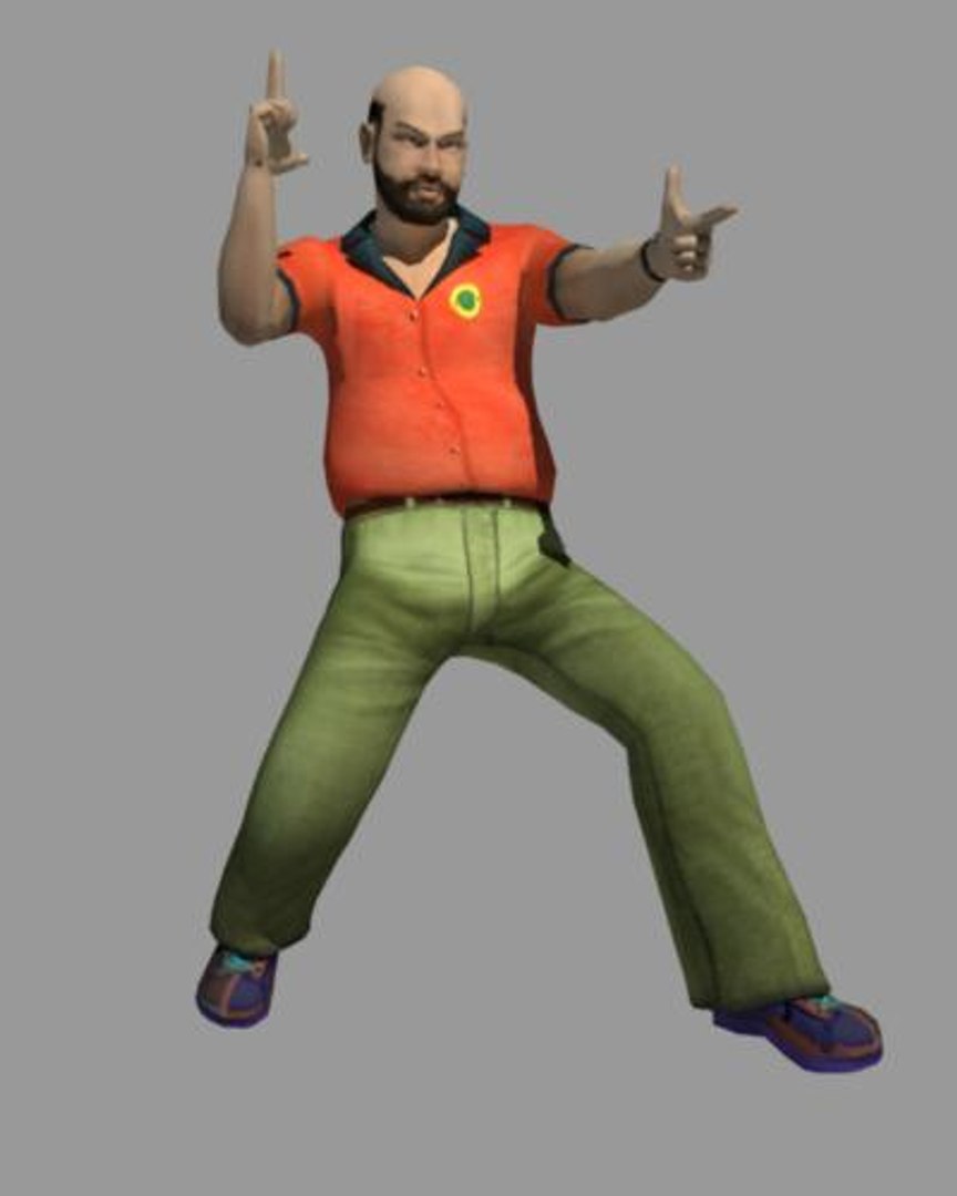 3d Middle Man Model