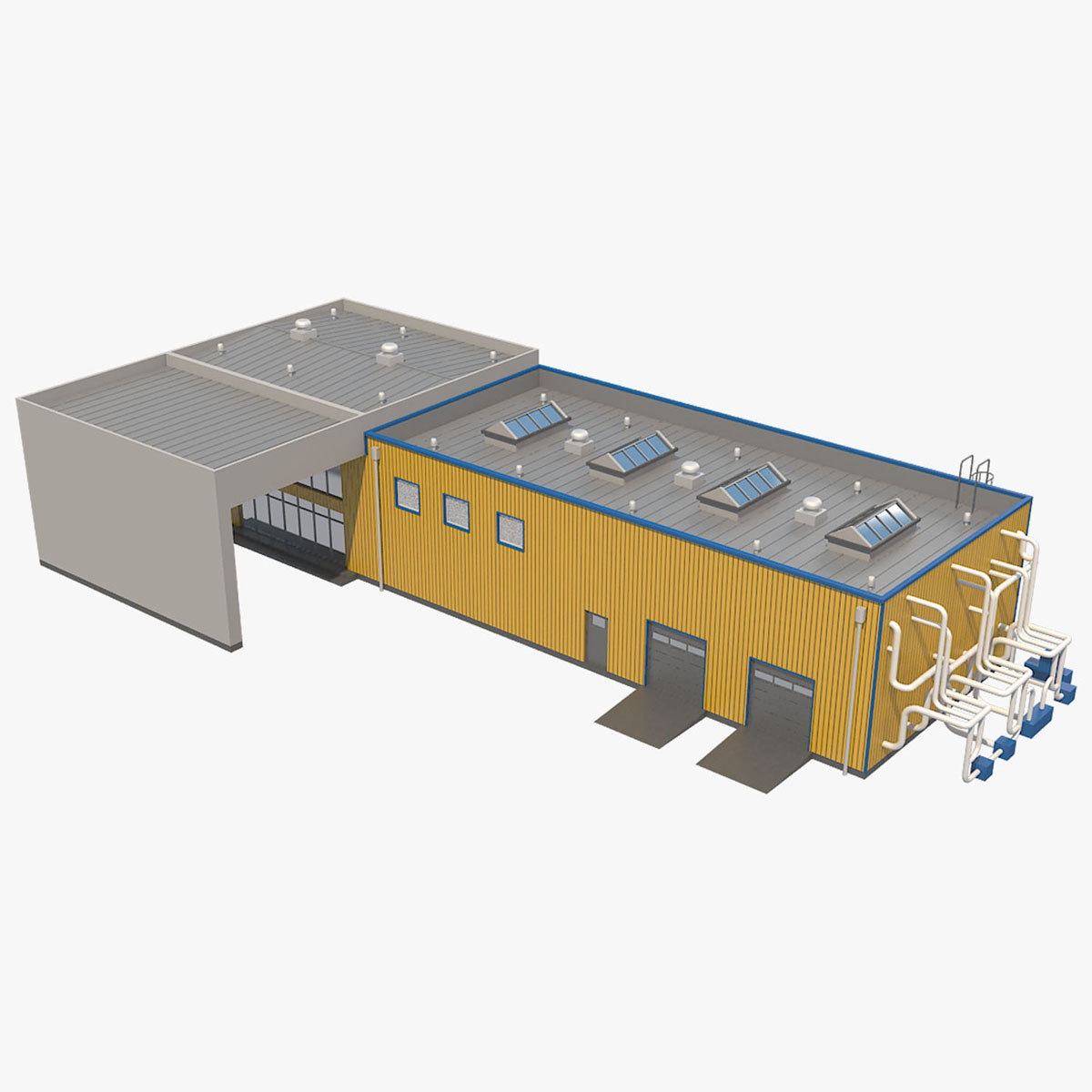 3D model industrial building - TurboSquid 1163188