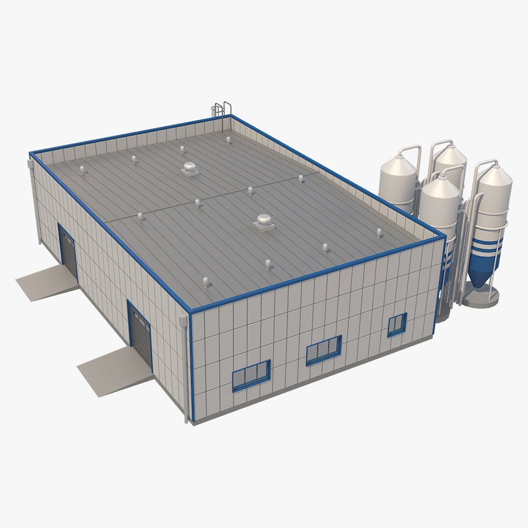 3D model industrial building - TurboSquid 1163188