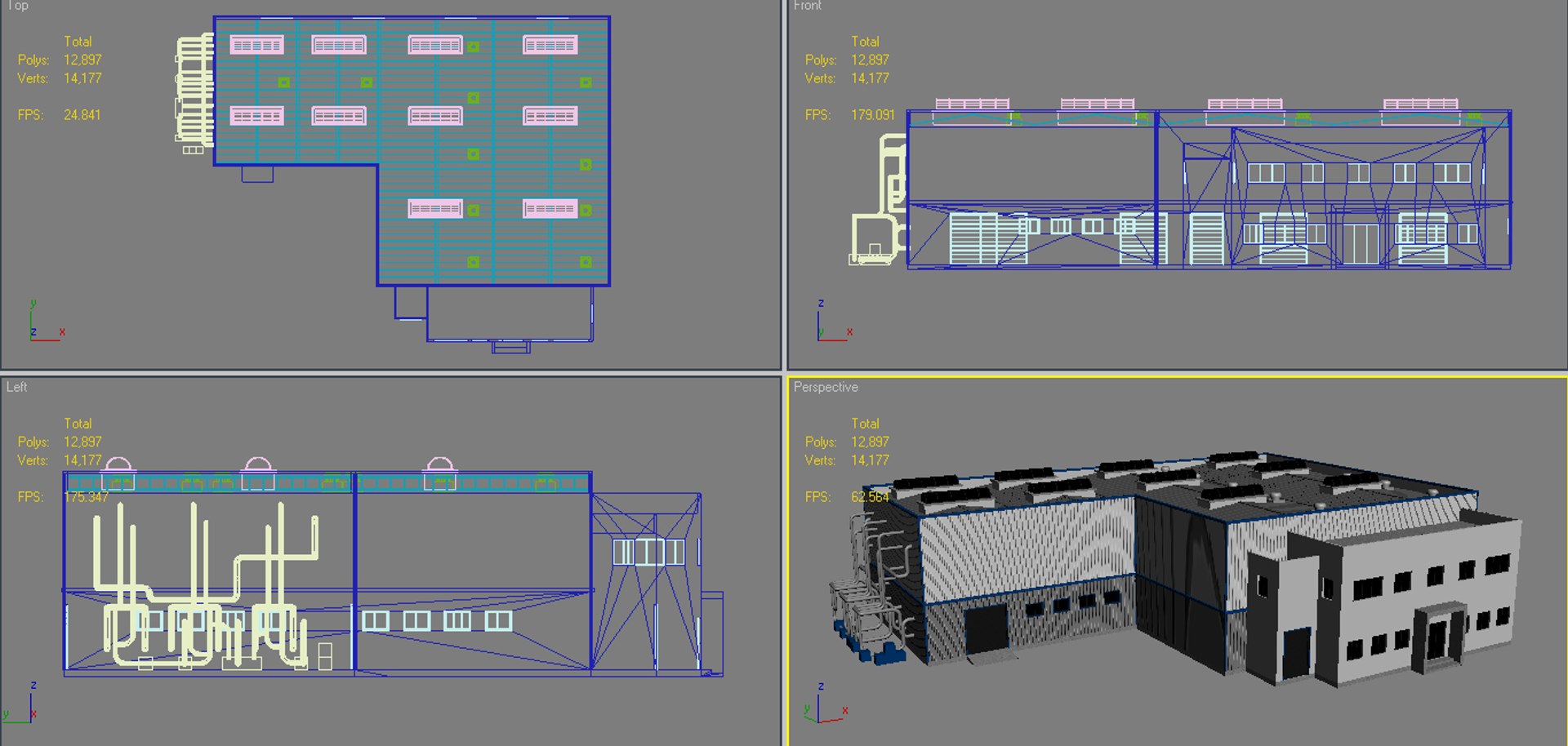 3D model industrial building - TurboSquid 1163188